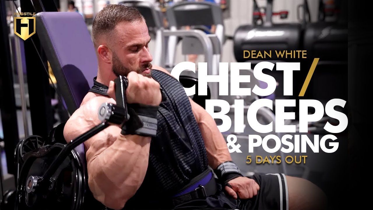 Dean White Chest & Biceps Workout + Posing | 2023 Europa Pro 5 Days Out ...