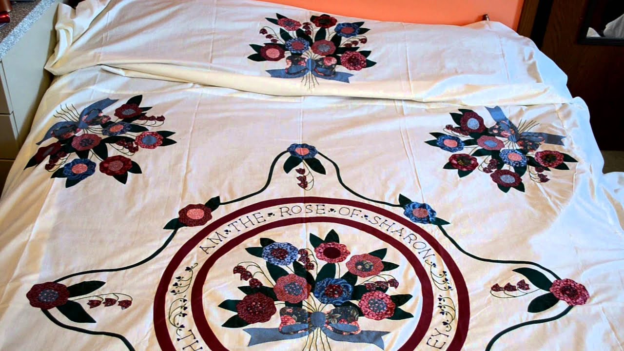 Amish quilt sew by hand: unfinish quilting - YouTube