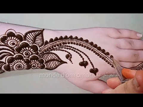 Beautiful Indian henna inscription, new henna inscription Dial the rose ...
