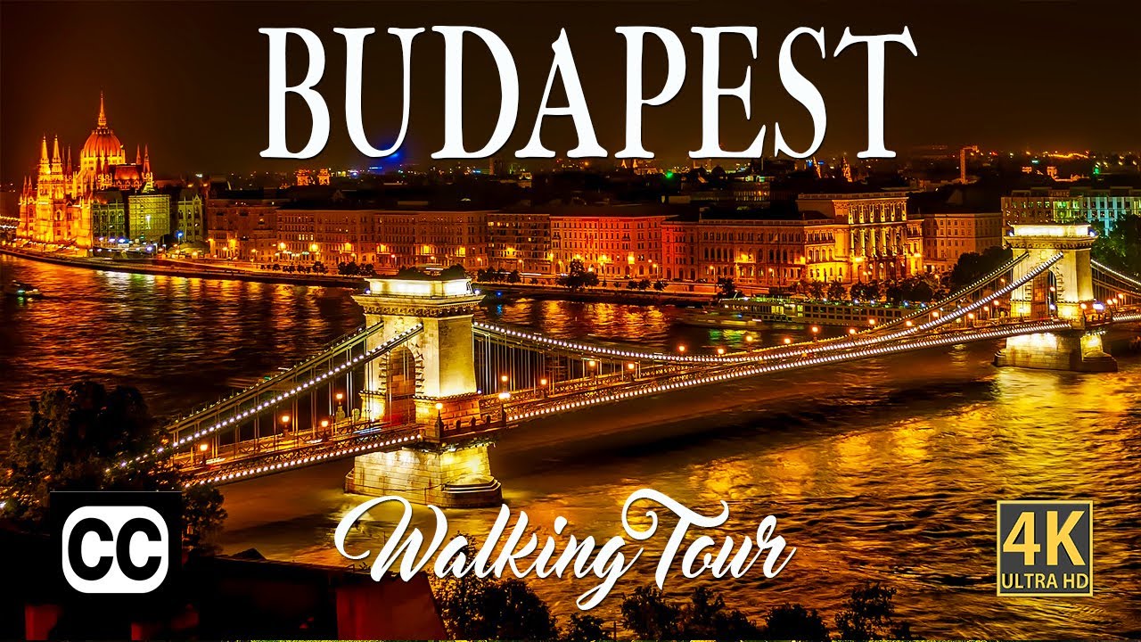 Budapest, Hungary - Buda Castle - 4K Ultra HD Night Walk with Captions ...