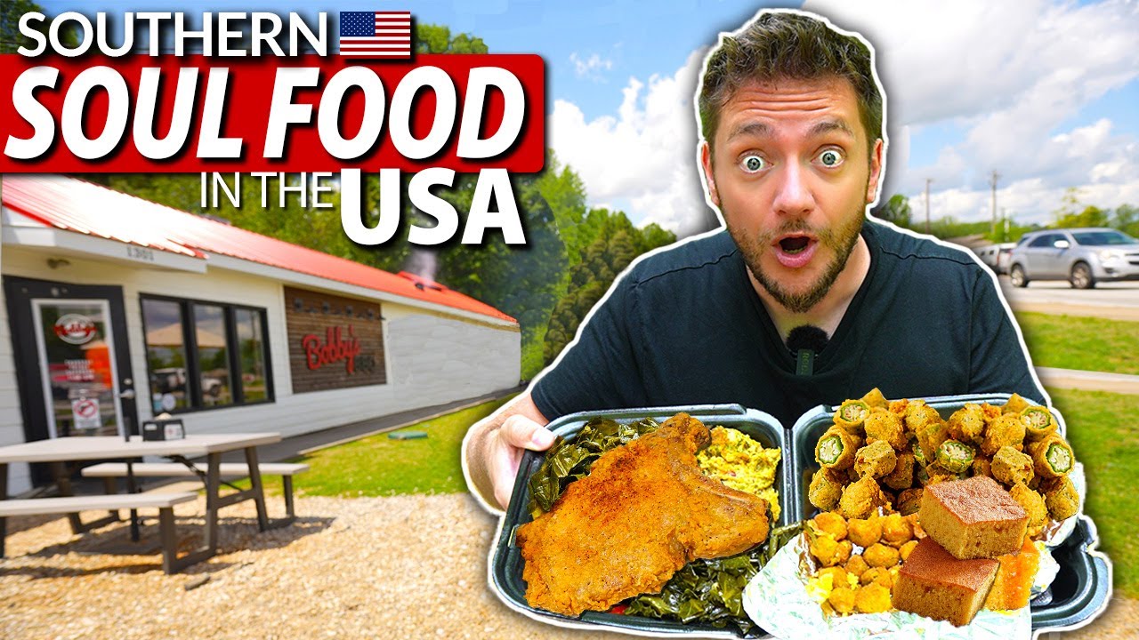 German Husband Tries Southern & SOUL FOOD in the USA! *Best First Time ...