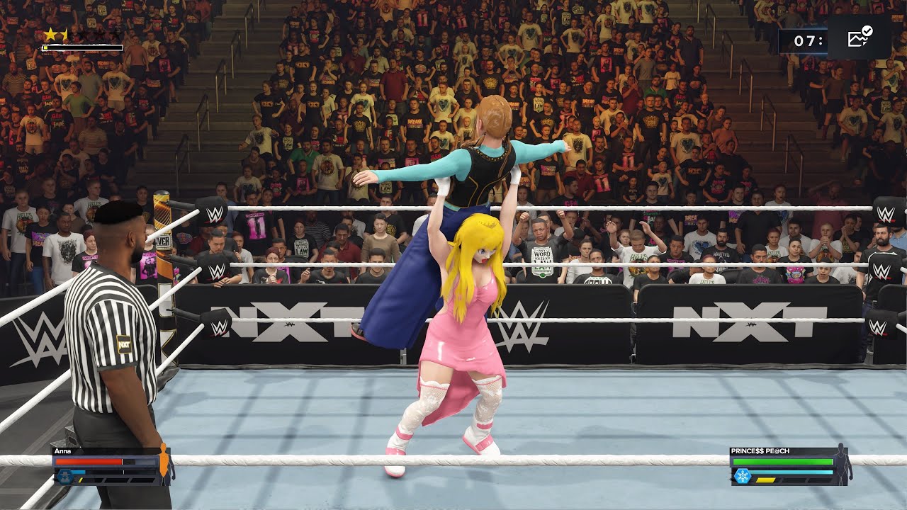 WWE 2K24 Princess Peach #supermario Vs Princess Anna #frozen - YouTube