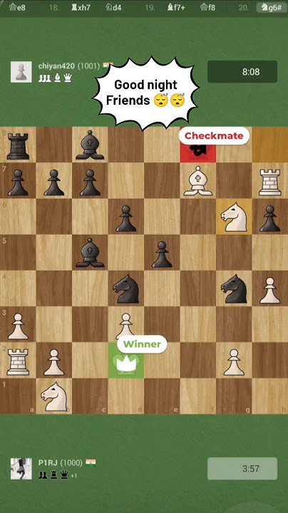 Asterisk(P1RJ) vs Chiyan420 | Winner By Checkmate| Rapid Rating | #chess#chessgame #gaming - YouTube