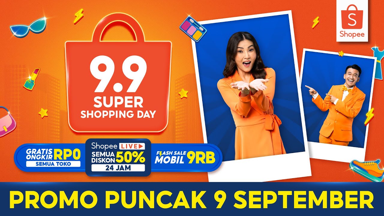 Promo Puncak 9 September Shopee 9.9 Super Shopping Day | ShopeeLive ...