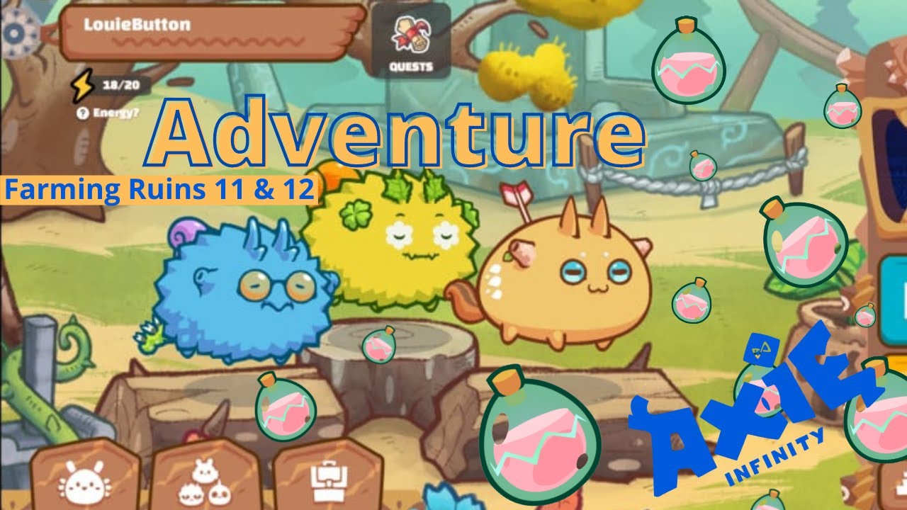 Ruins 11 & 12 Farming | Axie Adventure - YouTube