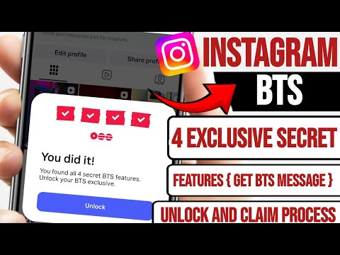 How To Claim Instagram 4 Secret BTS Features | Instagram Unlock BTS Exclusive Messages