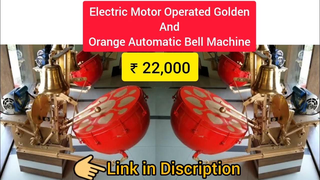 Electric Motor Operated Golden And Orange Automatic Bell Machine price ...