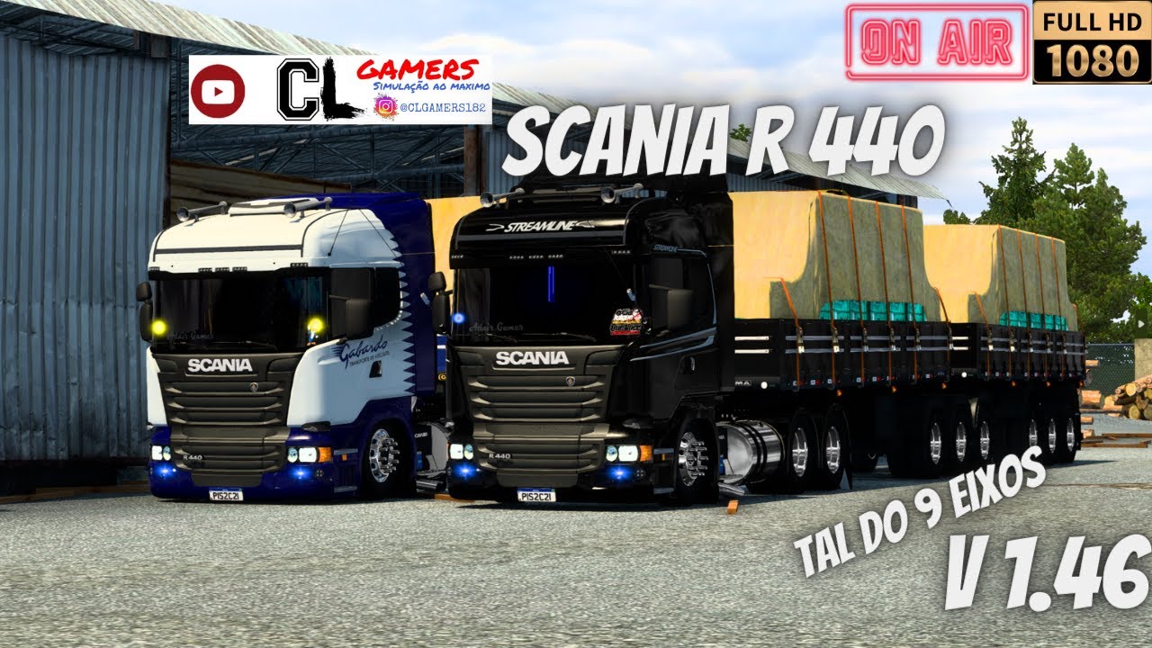 🔥ETS2 SCANIA STREAMLINE R 440 COMBOIO NO BITREM V1.46🔥 - YouTube