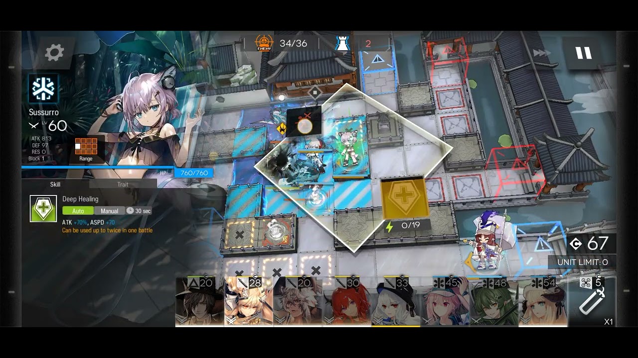 CC#7 Risk 25 ARKNIGHTS, low level operator: chen alter, mountain ...