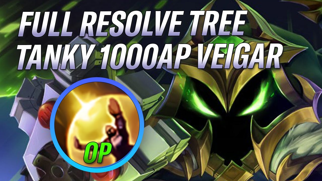 *1000AP* RESOLVE TREE VEIGAR! IS THIS THE NEW FUTURE? VEIGAR WILD RIFT ...