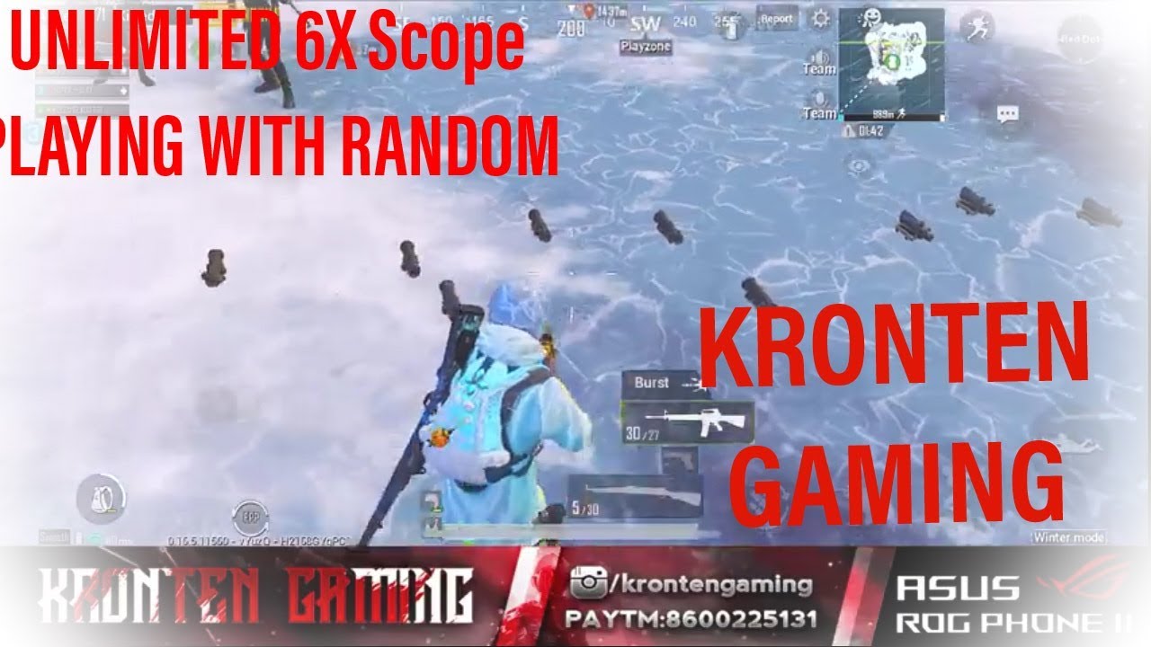 KRONTEN GAMING PLAYING WITH RANDOMS | INTENSE MATCH | CHICKEN DINNER ...