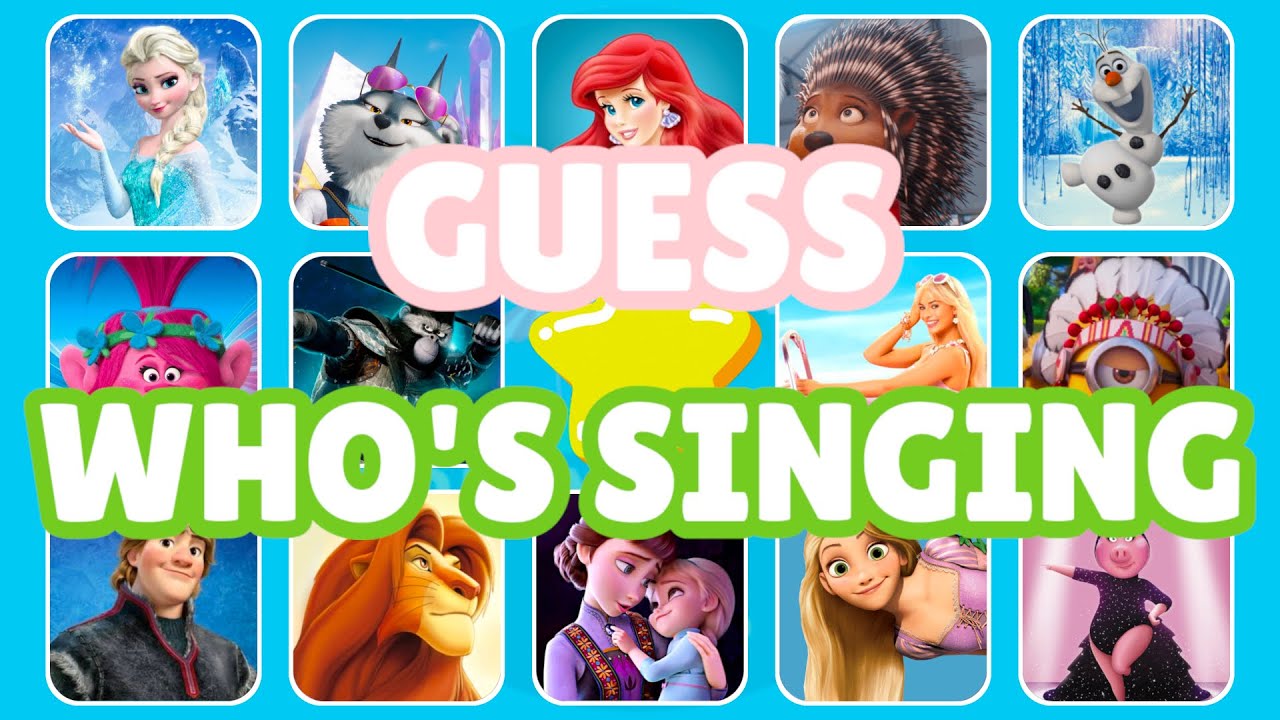 Guess Who's Singing 🍿🎶🔥| Movie Songs | Sing 2 Songs| Frozen | Barbie ...