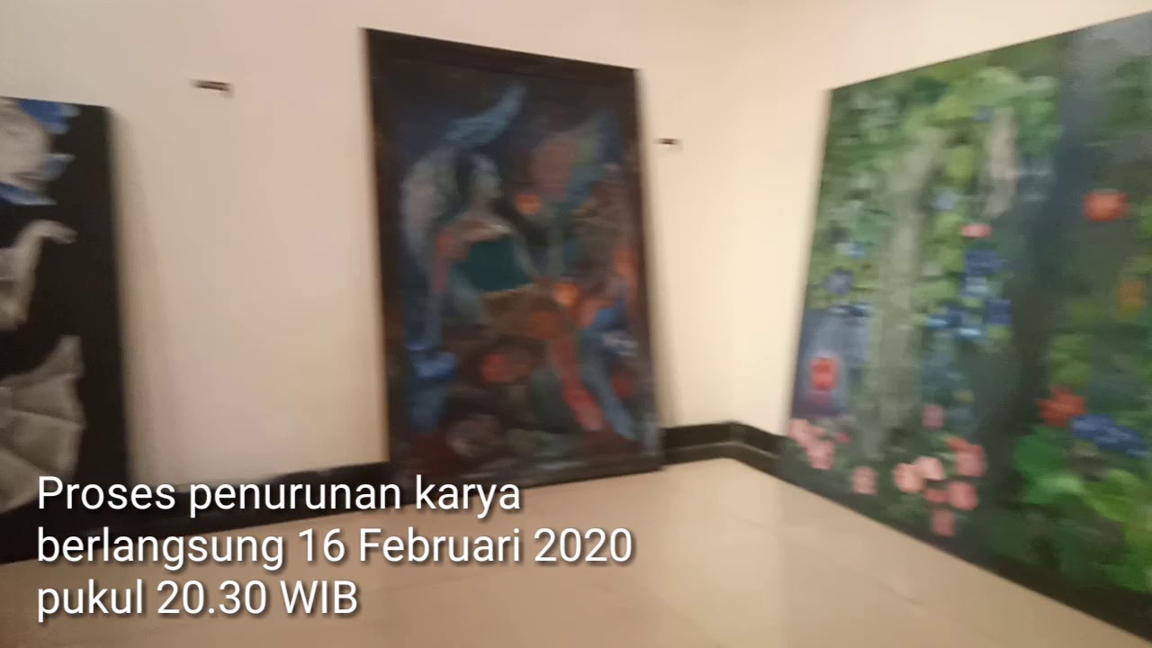 Penurunan karya pameran seni rupa di Galeri Pusat Kebudayaan YPK ...