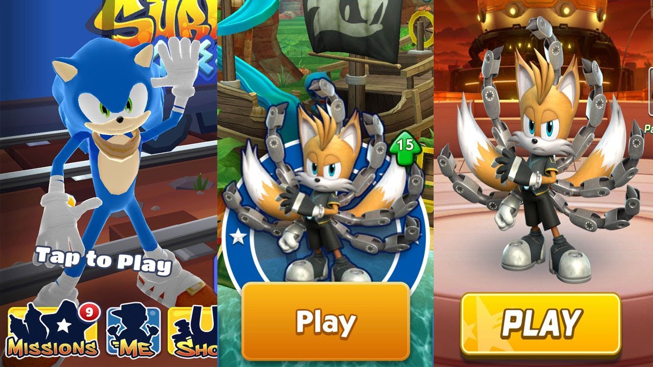 Tails Nine Dash vs Sonic Forces Tails Nine Sonic Prime vs Sonic Boom ...