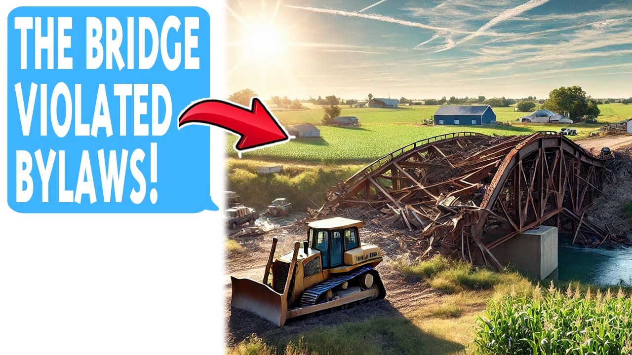 HOA Karen Bulldozed My Bridge On My Farm Property! I Fought Back And ...