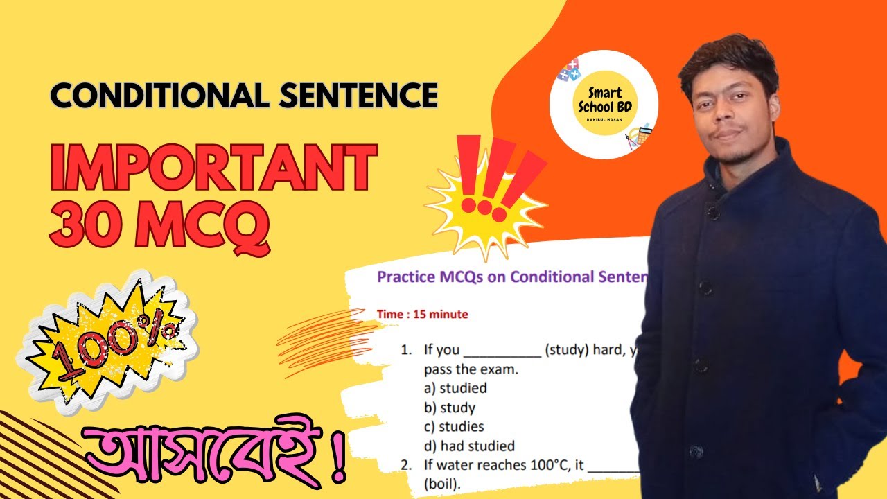 Conditional Sentences Practice: 30 MCQs for SSC, HSC, & Admission Exams ...