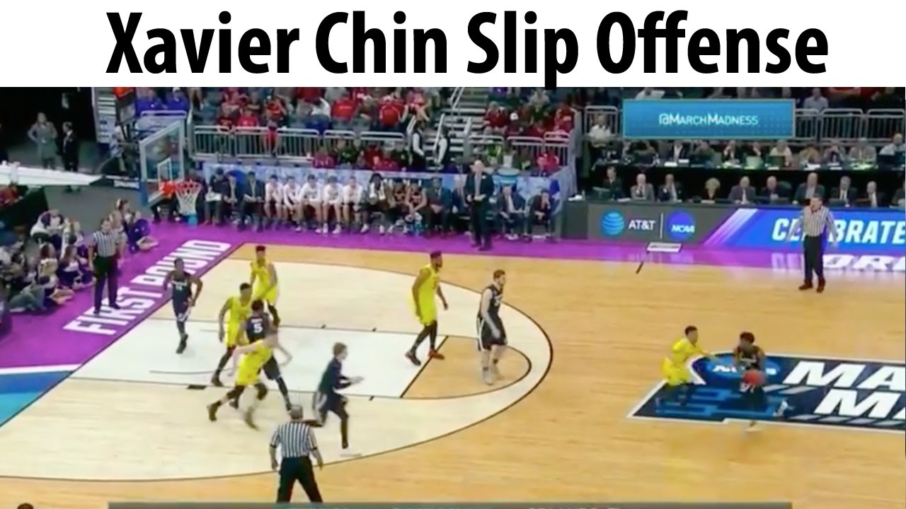 Xavier Chin Slip Basketball Play | Chin Basketball Offense - YouTube