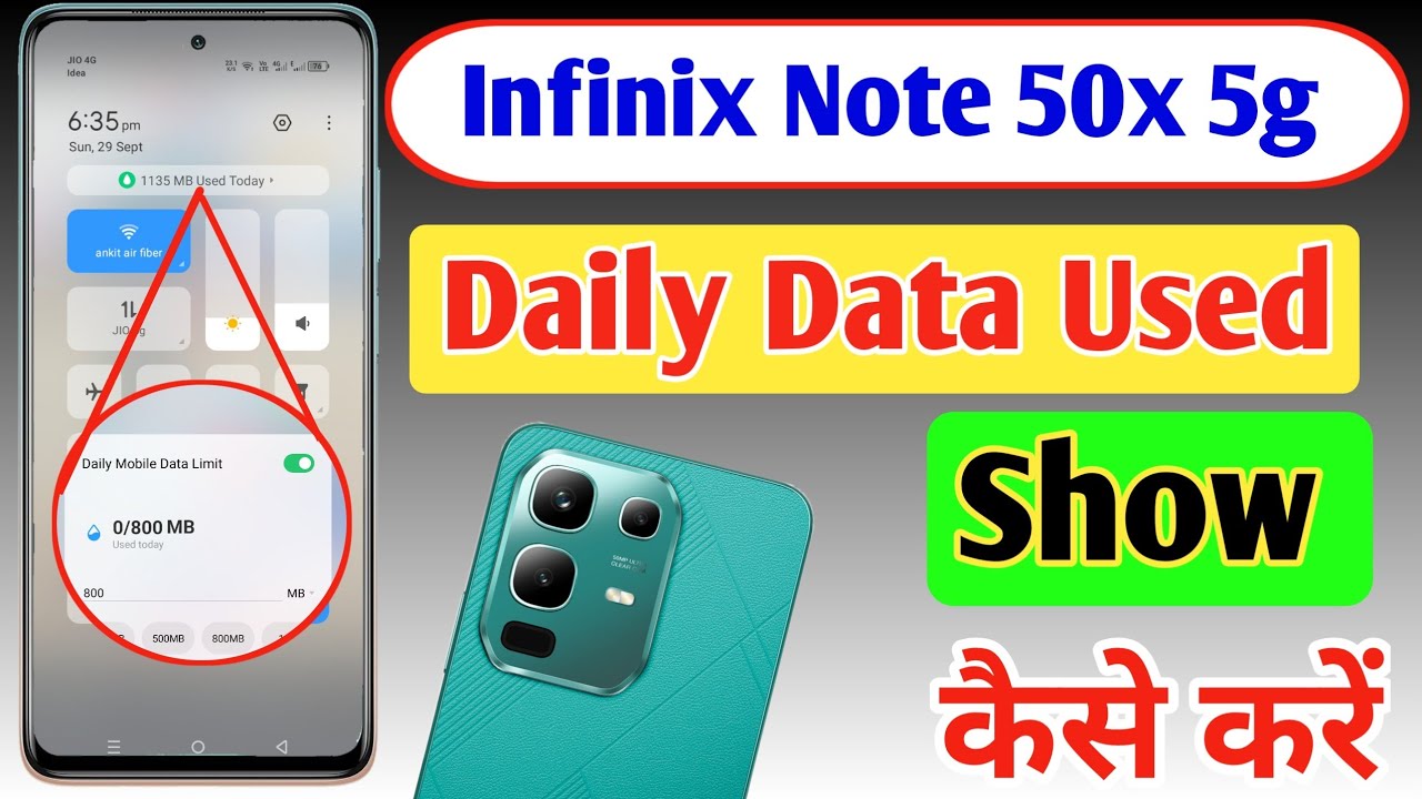 Infinix Note 50x 5g Enable daily data Used | Infinix Note 50x 5g Enable ...