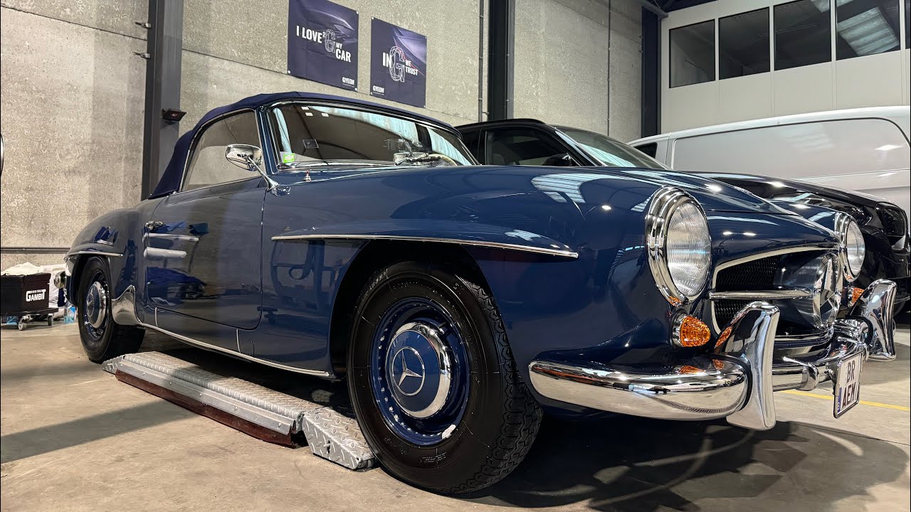 Mercedes 190 SL GYEON PURE COATING @ ALG CARS - YouTube