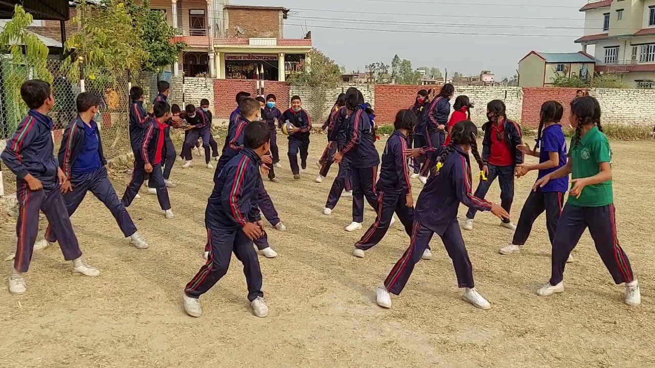 Tunnel ball relay - YouTube