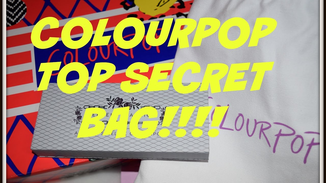 COLOURPOP TOP SECRET BAG!!!! - YouTube