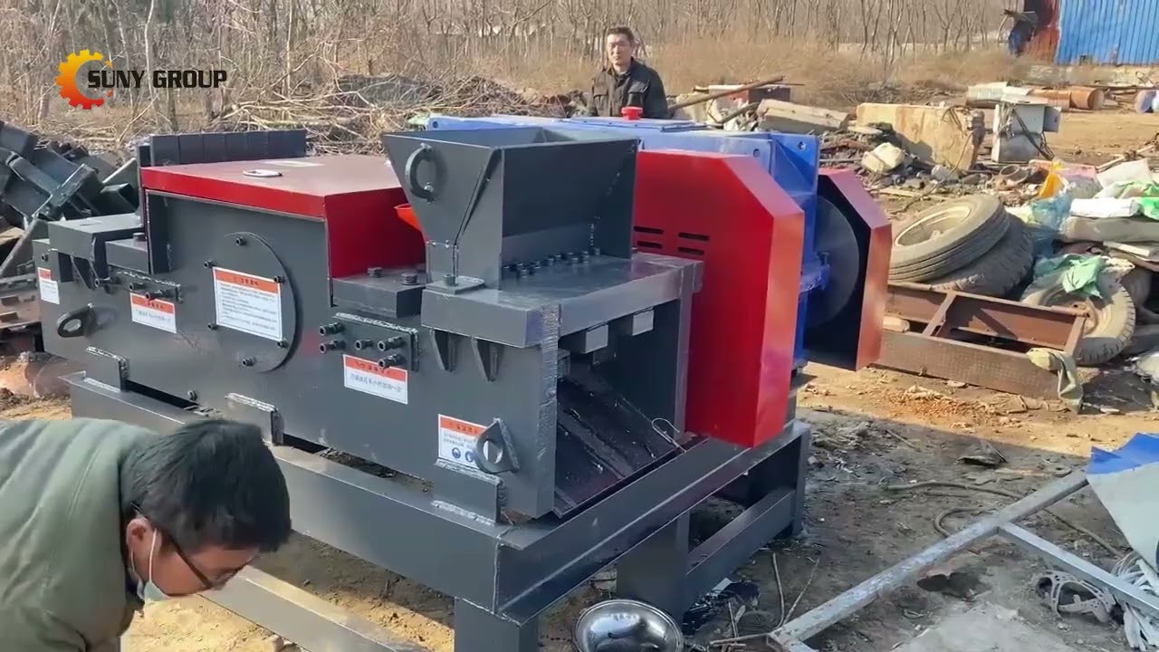 Rebar Cutting Machine | Scrap Metal Recycling Equipment - YouTube