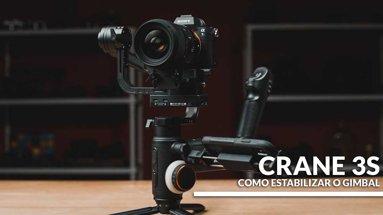 Configuração do Estabilizador Gimbal Crane 3S Zhiyun-Tech para Câmeras ...