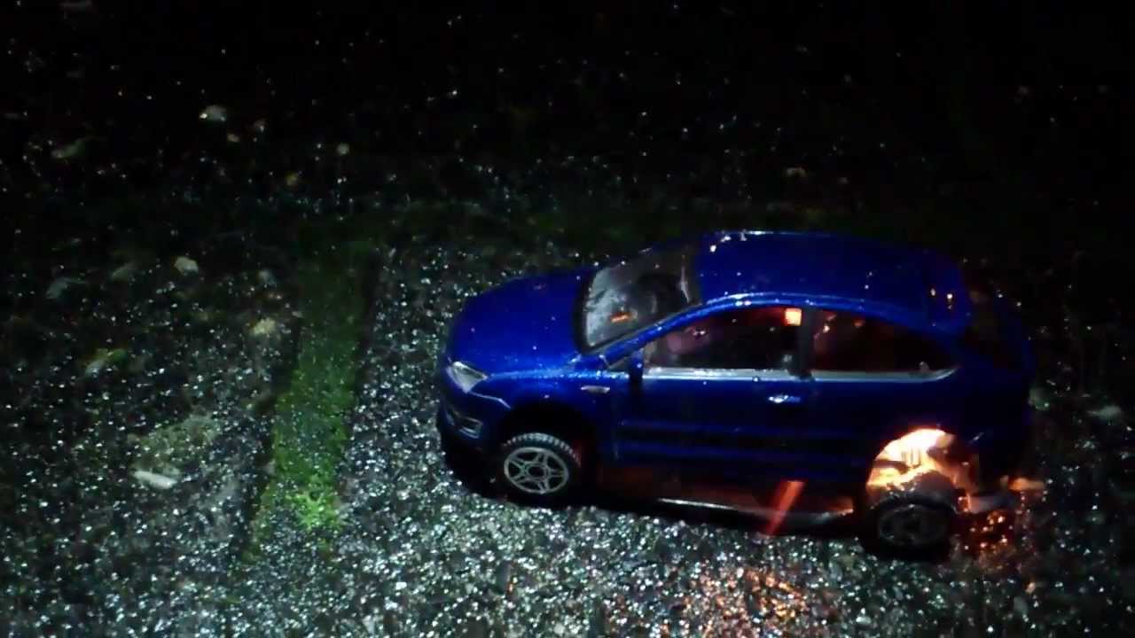 Ford Focus ST on fire - YouTube