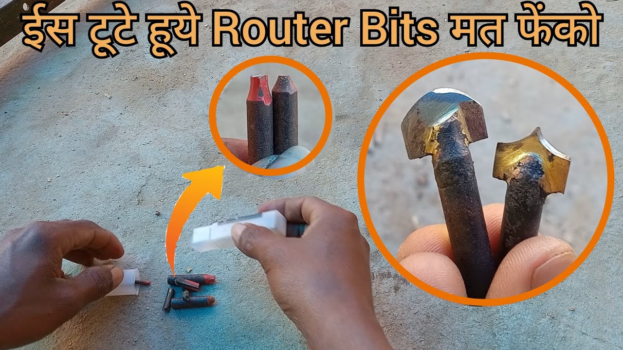 HOW TO MAKE NEW ROUTER BITS WITH BROKEN BITS - YouTube