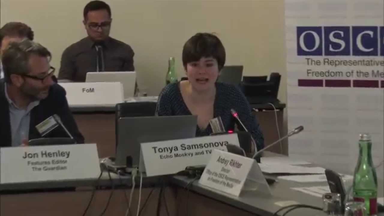 Tonya Samsonova, Foreign Correspondent, Radio Echo of Moscow - YouTube