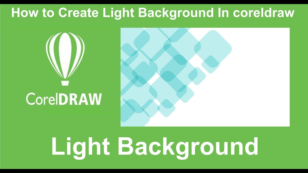 How to Create Light Background In coreldraw - YouTube
