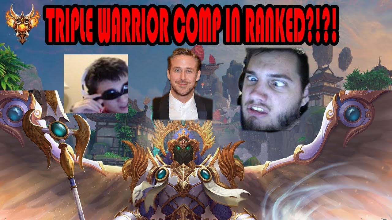 TRIPLE WARRIOR COMP IN RANKED JOUST?! Ft. SamDaDude & Dave- Smite - YouTube
