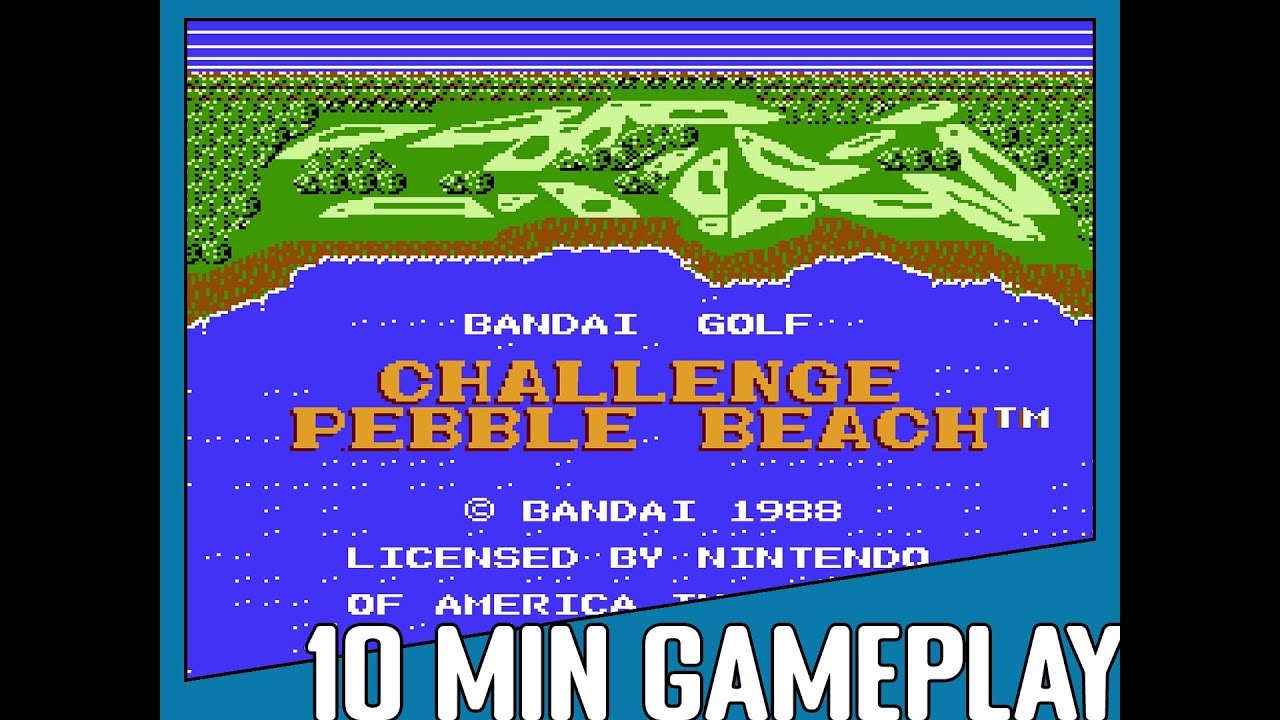 10 Minute Gameplay: Bandai Golf: Challenge Pebble Beach (1989) NES ...