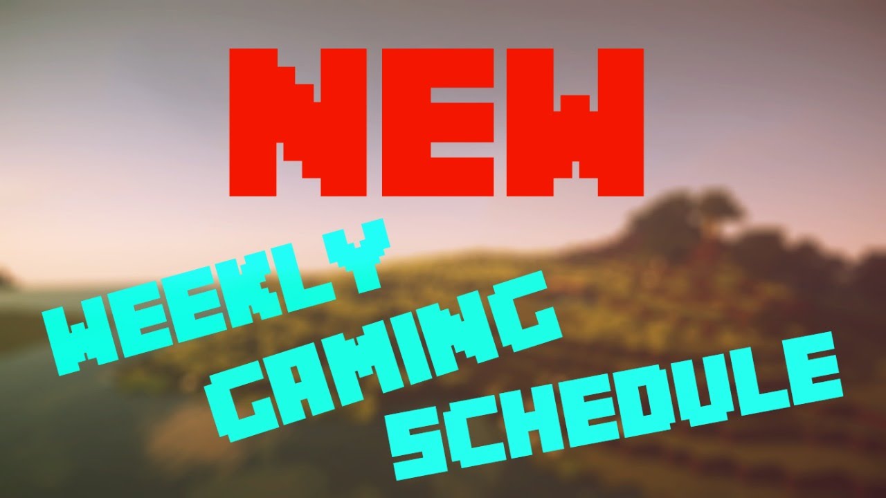 NEW WEEKLY GAMING SCHEDULE! | Minecraft Team MONEY WARS #5 - YouTube