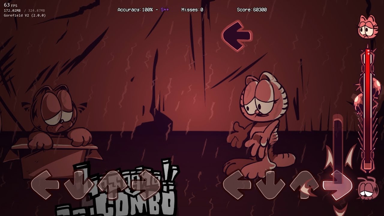 FNF - VS Gorefield V2 - Cryfield (by BitfoxOriginal) - [FC/4k] - YouTube