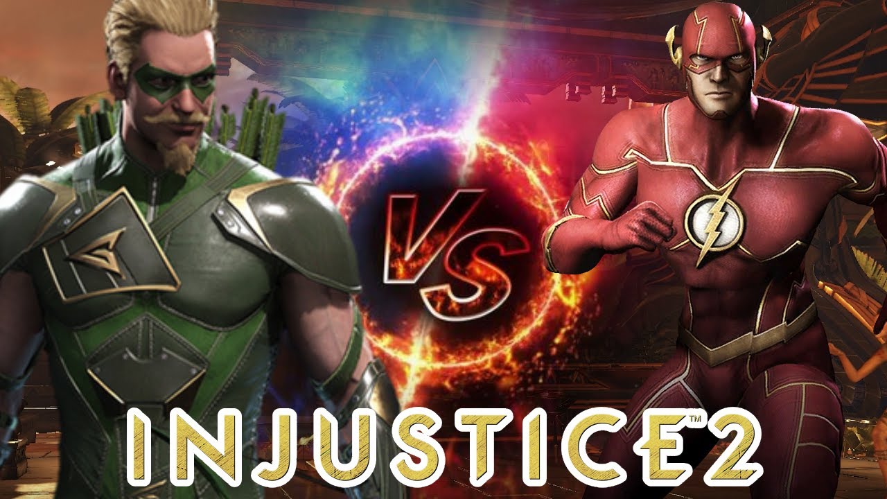 Injustice II Green Arrow vs Reverse Flash Games Channel - YouTube