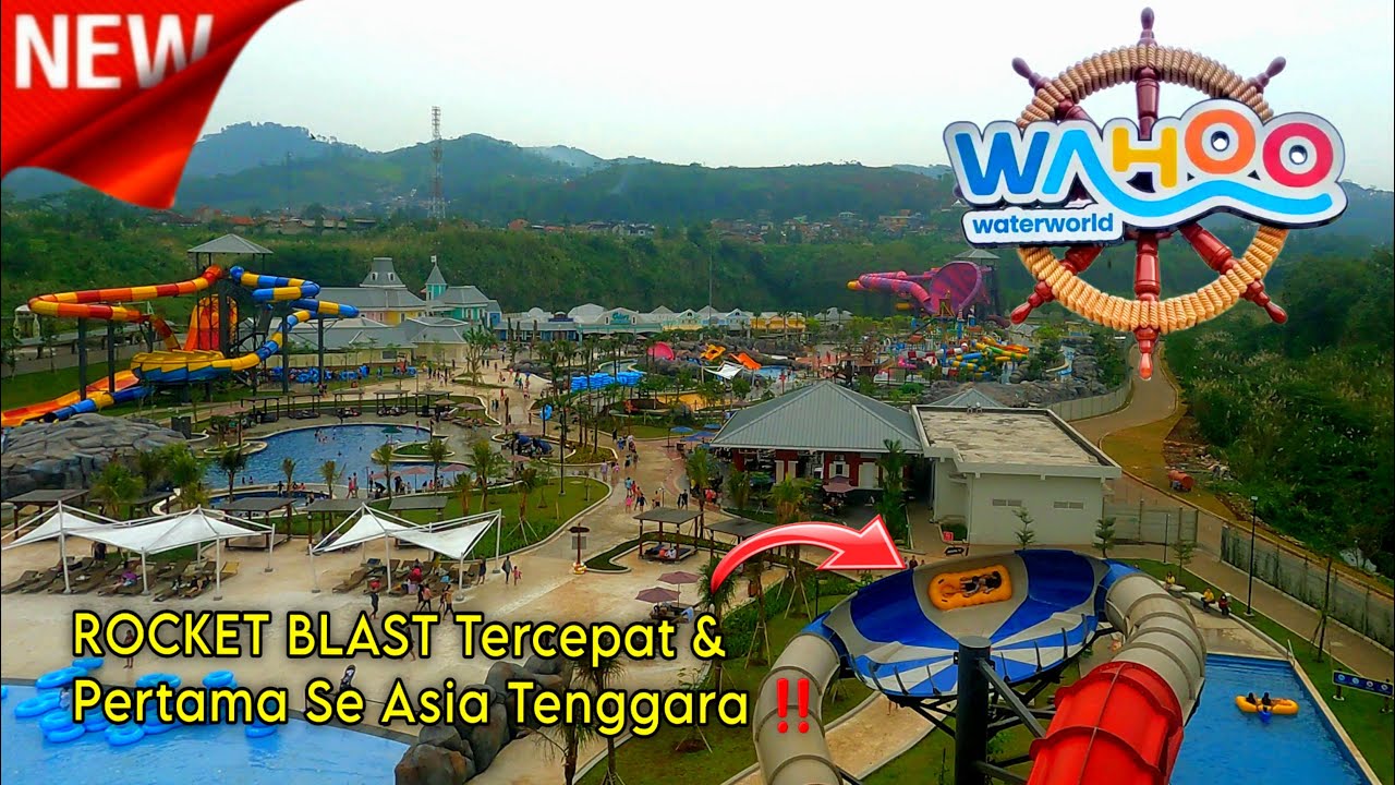 Seluncuran Air Tercepat & Pertama Di Asia Tenggara ‼ Wahoo Waterworld ...
