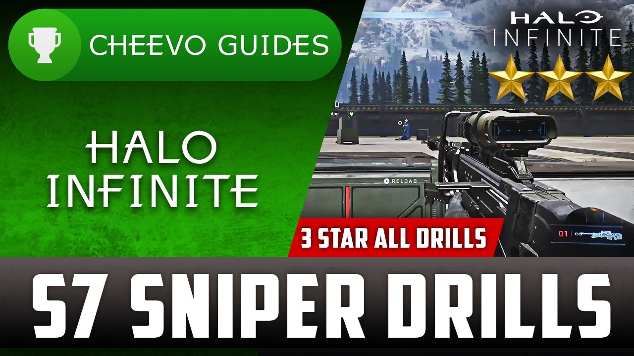 Halo Infinite - 3 Star Weapon Drills | S7 Sniper Rifle *9/9 STARS ...