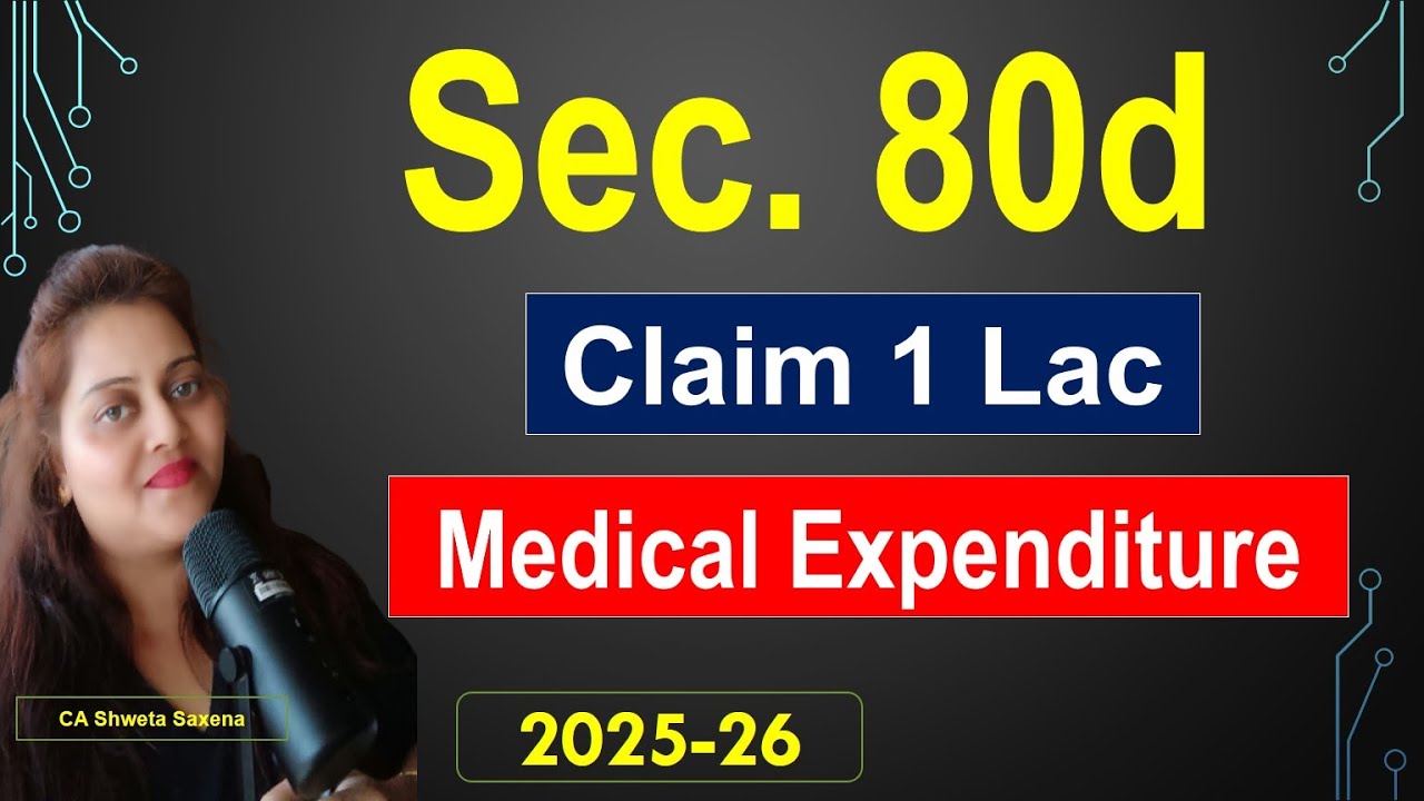 Sec 80d medical expenses AY 25-26| Medical exp. deduction Income tax ...