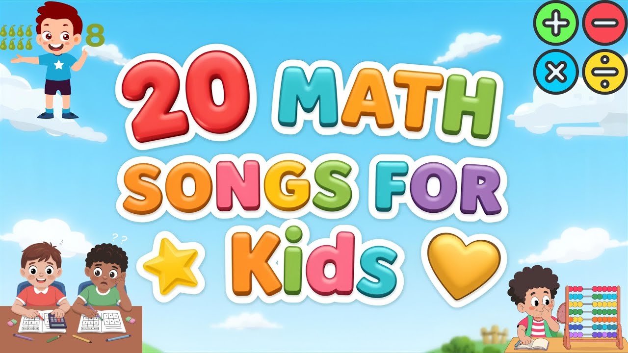 20 Math Songs for Kids | Fun Learning Compilation | Preschool ...