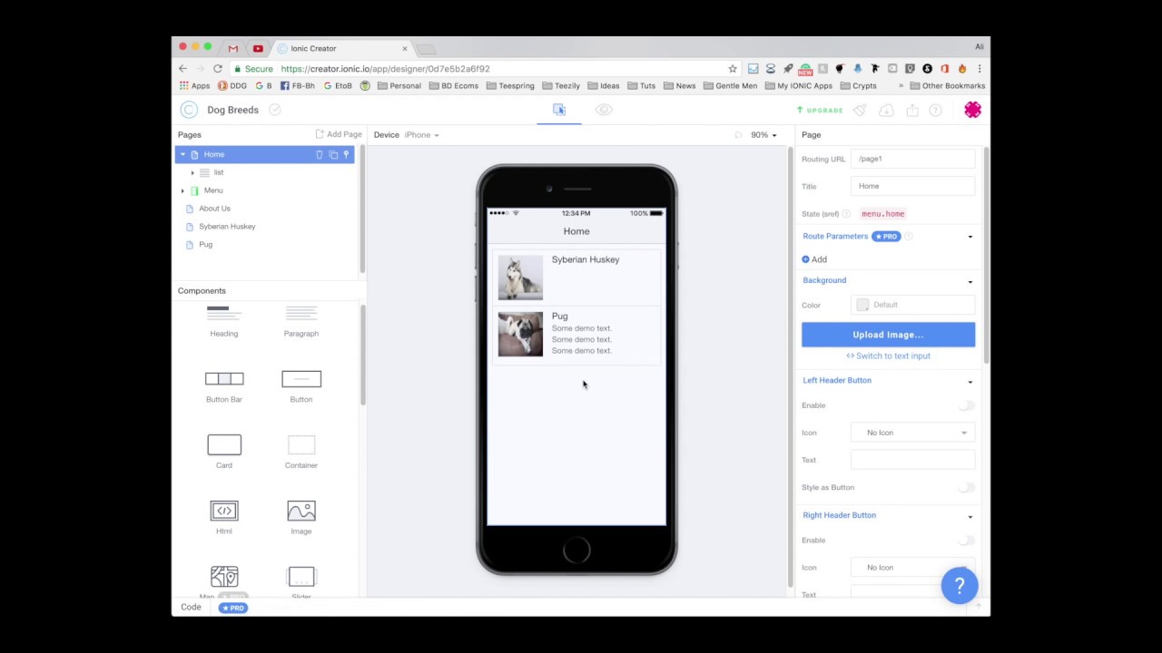 Ionic Creator Tutorial Series In Bangla Part 4 Slider Card And Paragraphs Youtube