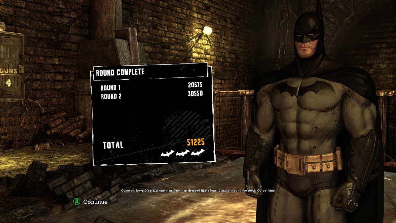 Batman Arkham Asylum - Sewer Bat (extreme) - YouTube