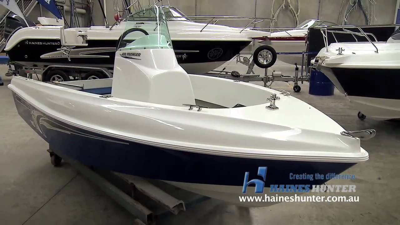 Haines Hunter 400 Prowler Boat Preview - YouTube