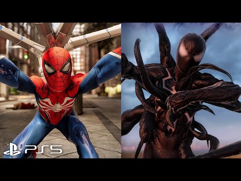 Advanced & Symbiote Suit (MAX LEVEL) - All Abilities Combat Gameplay | Spider-Man 2 PS5