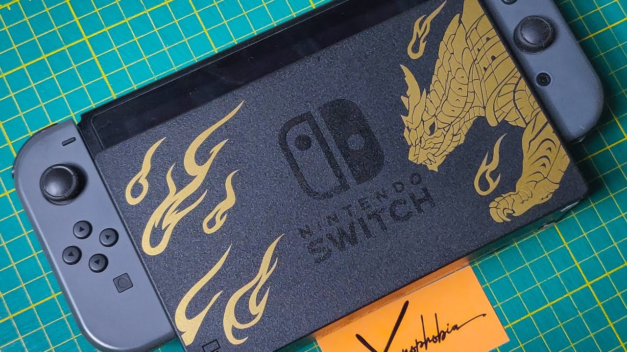Nintendo Switch Dock Vinyl Decal Monster Hunter Rise - YouTube