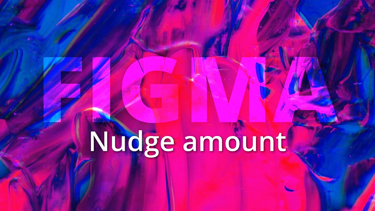 Figma setting a custom nudge amount #figma #nudge #custom #efficiency - YouTube