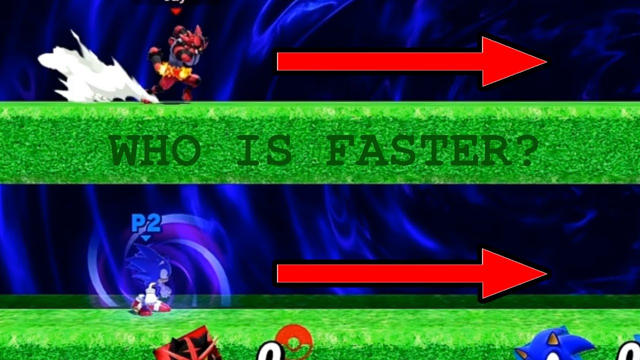 Who Is Faster? Incineroar vs Sonic with Timer | Super Smash Bros ...