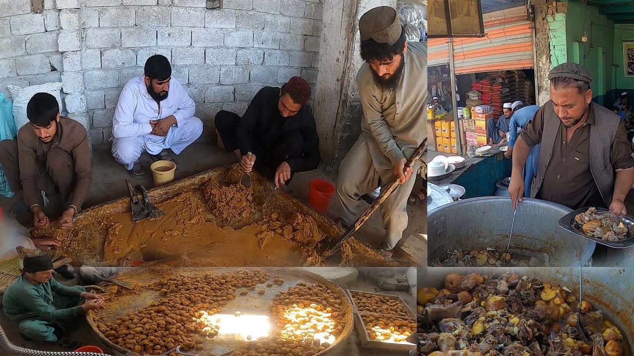 Gor process in Jalalabad Kama District | Traditional street food in ...