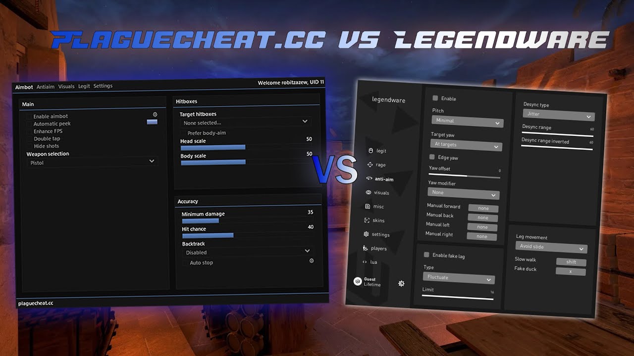 plaguecheat v5 vs legendware v4 - YouTube