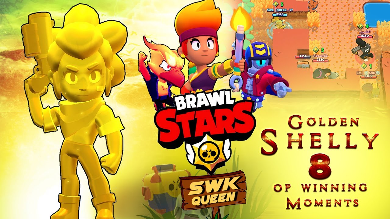 Golden Shelly 8 Solo Showdown OP Winning Moments | Brawl Stars - YouTube